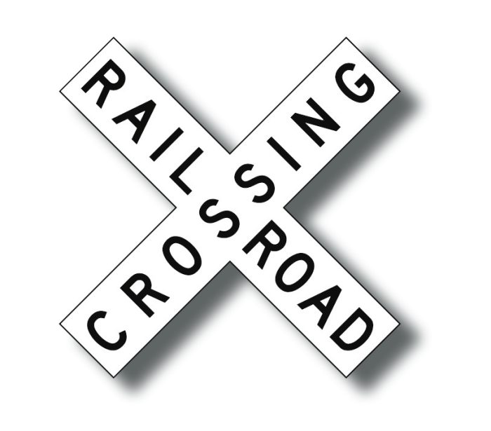 Railroad crossing sign (two-piece) - Zumar