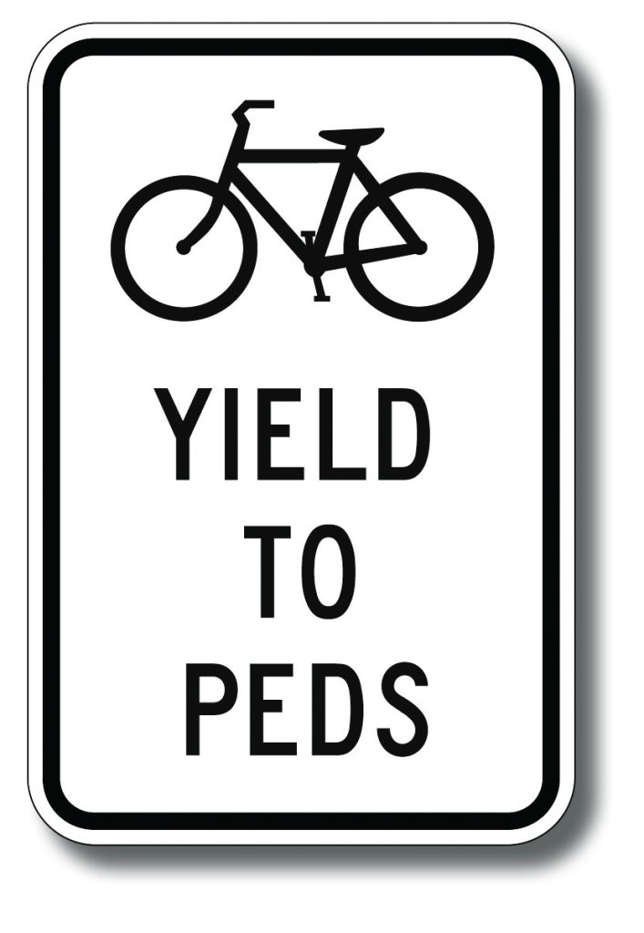 Yield to peds sign - Zumar