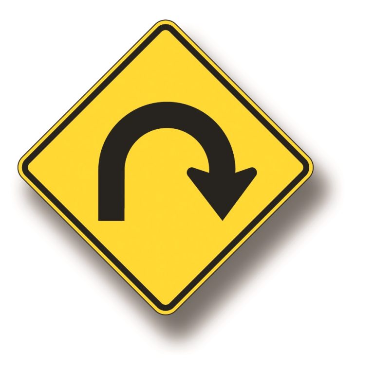 Hairpin curve arrow sign (left or right) - Zumar