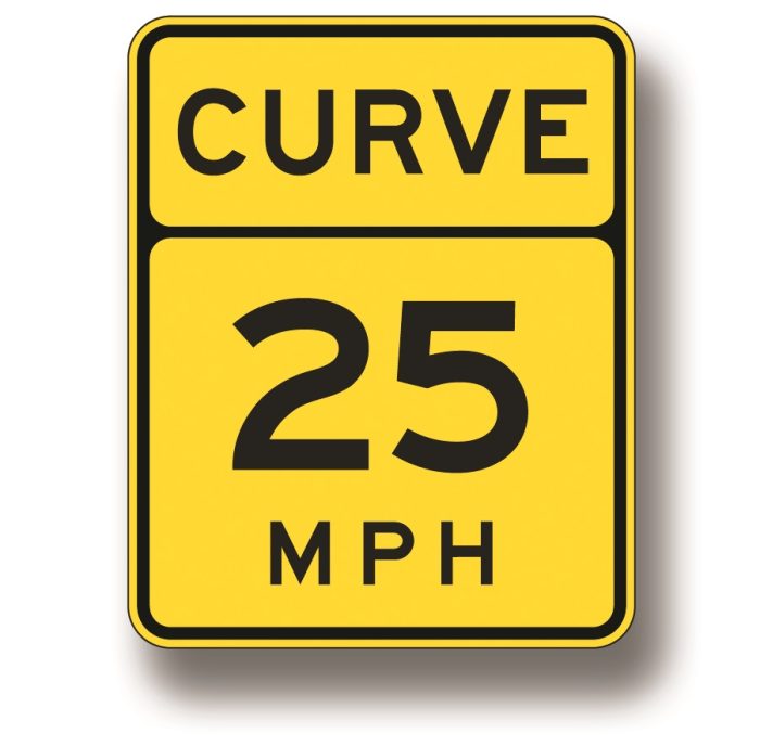 Advisory speed sign - Zumar