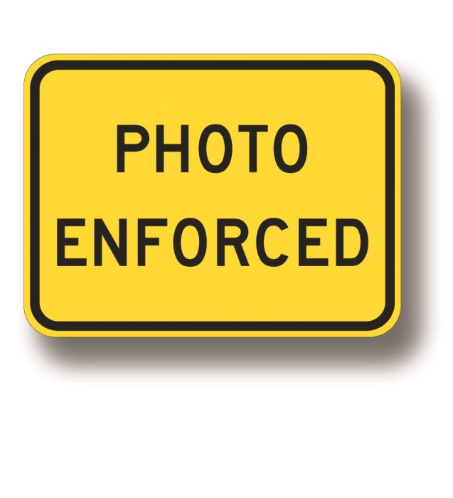 Photo enforced sign - Zumar