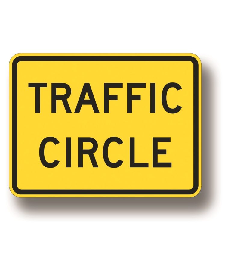 Traffic circle sign - Zumar