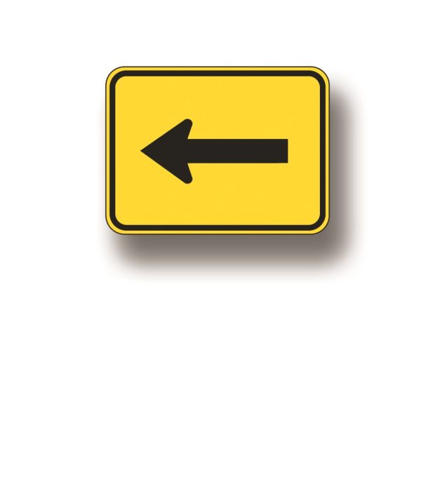 Supplemental arrow sign - Zumar