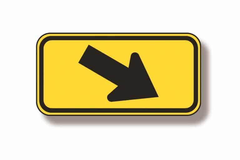 Supplemental arrow sign - Zumar