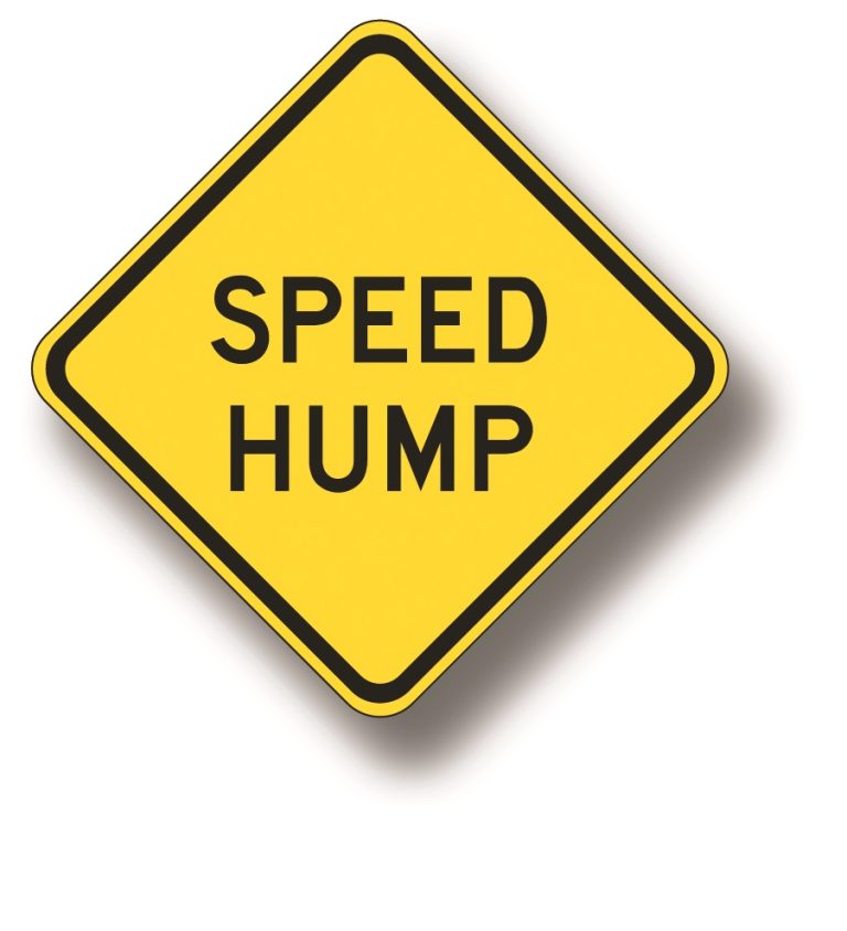 Speed hump sign - Zumar