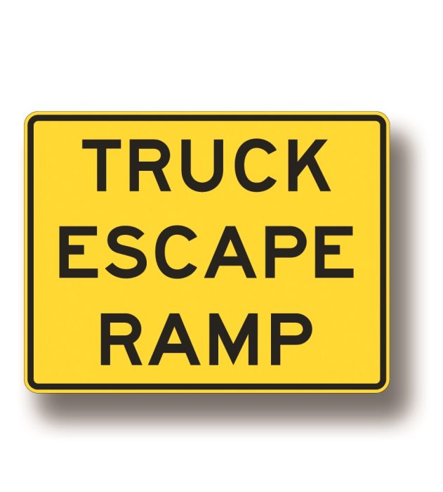 Truck escape ramp sign - Zumar