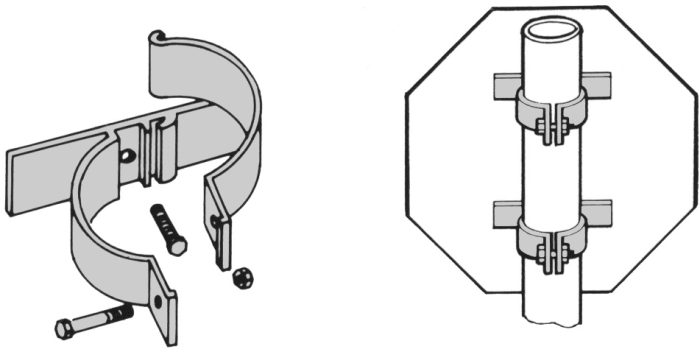 Extruded aluminum clamp-on bracket - Zumar